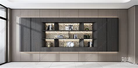 现代书柜3d模型下载【id 1156190798】 知末3d模型网