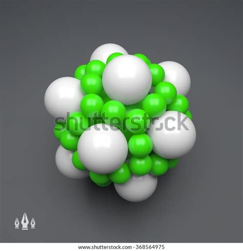 3d Molecule Structure Futuristic Technology Style Stock Vector Royalty