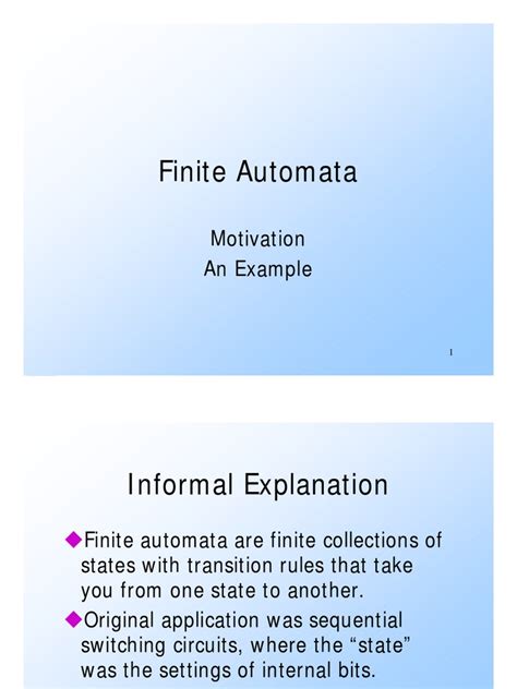 finite automata pdf automata theory models of computation