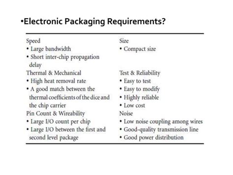 Packaging Of Vlsi Devices Pptx