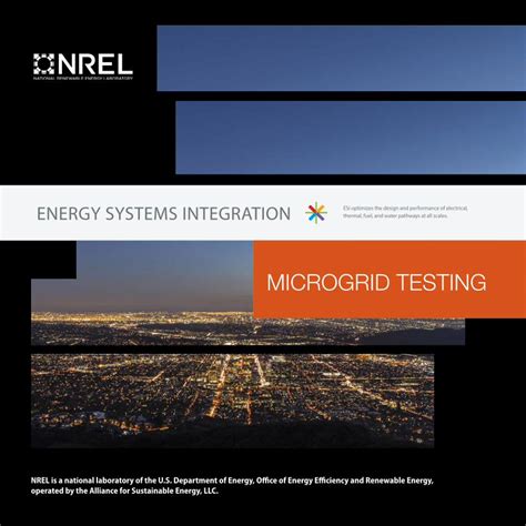 Pdf Microgrid Testing Brochure Energy Systems Integration · Microgrid Testing Think