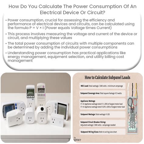 How Do You Calculate The Power Consumption Of An Electrical Device Or Circuit Electricity