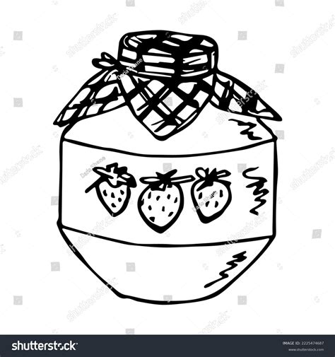 Hand Drawn Jam Jar Clipart Healthy Stock Vector Royalty Free 2225474687 Shutterstock
