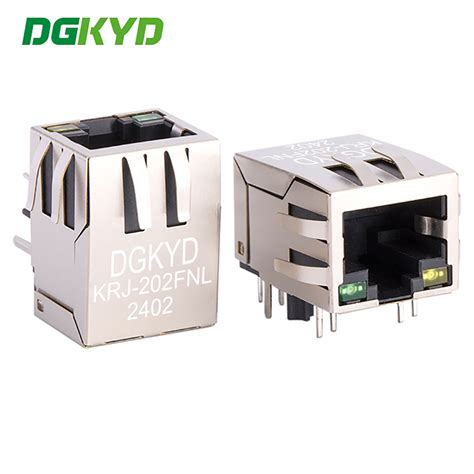 Krj 202fnl Rj45 Connector Gigabit Router Network Socket Single Port
