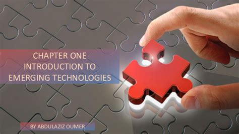 Pdf Chapter One Introduction To Emerging Technologies