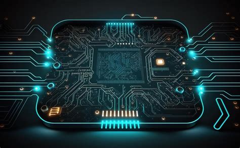 Circuit Board Background Electronic Circuit Board Technology Background Generative Ai