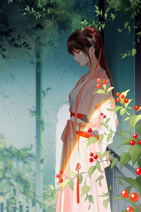 国风版古典美人精美插画图集！回眸一笑百媚生，六宫粉黛无颜色 花瓣网