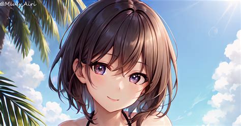 水着 黒髪のお姉さん（水着） 美羽あいりのイラスト Pixiv
