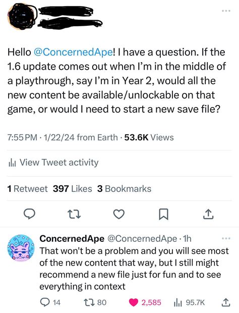 Concerned Ape Recommends A Fresh Save File To Better See In Context R StardewValley