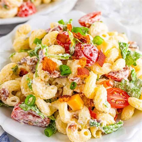 Classic Tuna Macaroni Salad Recipe Bacon Ranch Pasta Salad For A