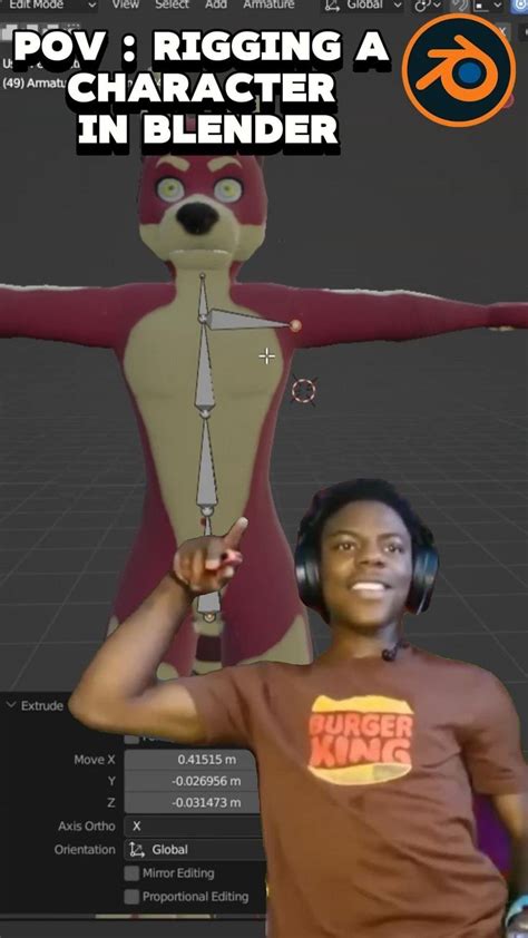 Pov Rigging A Character In Blender😵‍💫 Viral 3dart Fypシ゚viralシ2024fyp Fyp Fypシ゚viral Fypシ