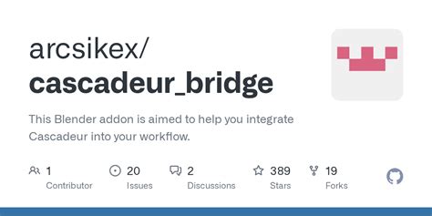 Github Arcsikexcascadeurbridge This Blender Addon Is Aimed To Help You Integrate Cascadeur