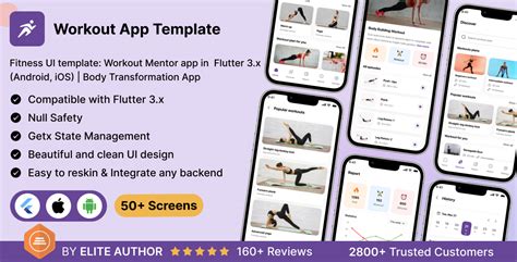 Fitness UI Template Workout Mentor App In Flutter X Android IOS Body Transformation App