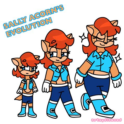 Sally Acorn Evolving For The Better By Artsydiamond On Deviantart