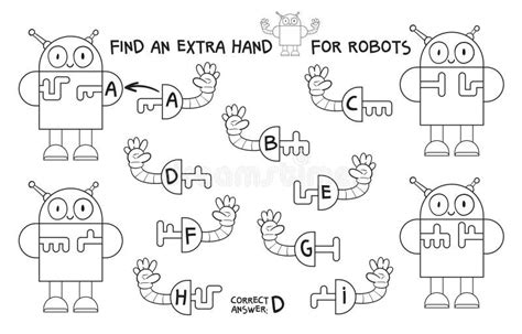 Matching Game Attention Task Find The Correct Outline Find Extra