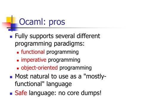 Ppt Cs 11 Ocaml Track Lecture 1 Powerpoint Presentation Free