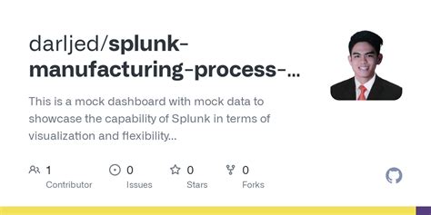 Github Darljed Splunk Manufacturing Process Dashboard This Is A Mock