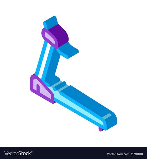 Sports Treadmill Isometric Icon Royalty Free Vector Image