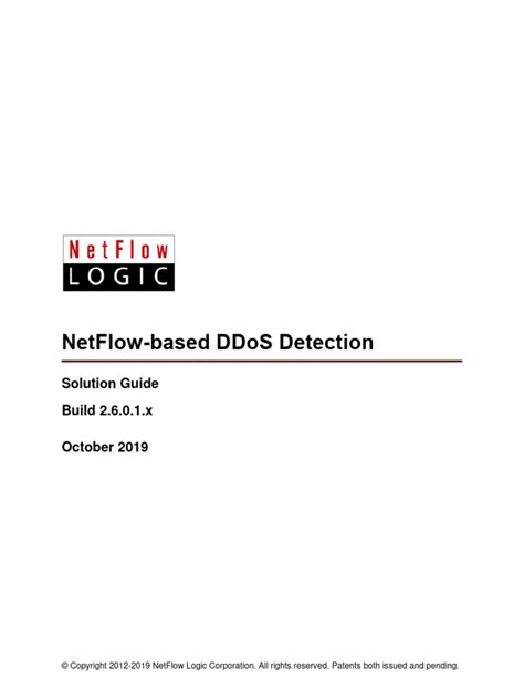Netflow Based Ddos Detection Solution Guide 260 Pdf Transmission Control Protocol Denial