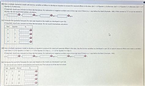 Solved Consider The Following Time Series Data A Choose Chegg