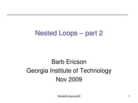 PPT Nested Loops Part 2 PowerPoint Presentation Free Download ID 5759165