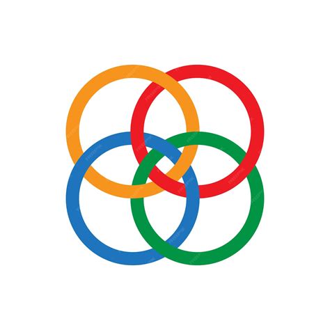 Premium Vector Interlocking Circles In Primary Colors Unity Concept