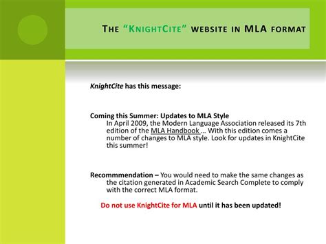 Ppt Generated From Within Academic Search Complete Database In Mla Format Powerpoint