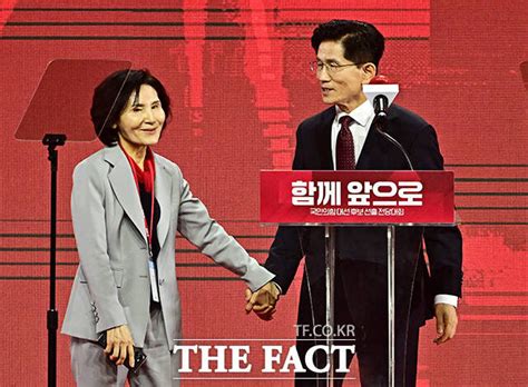 사랑꾼 김문수 국민의힘 대선 후보 아내와 함께 감사 인사 [tf사진관]