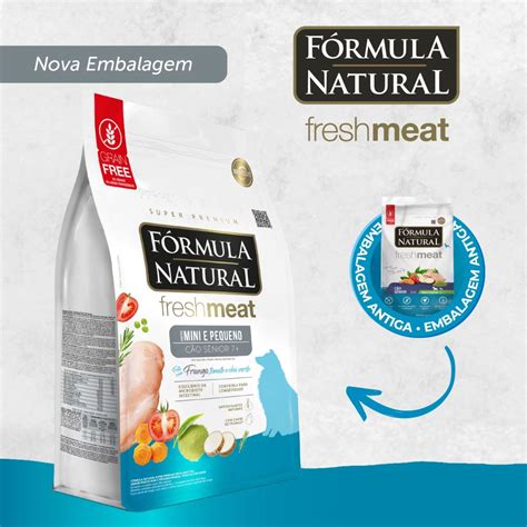 Ração Fórmula Natural Fresh Meat Cães Sênior Minis E Pequenos 1kg