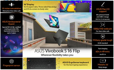 Amazon Com Asus Vivobook S Flip Wuxga Touch Amd Ryzen U