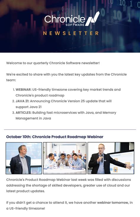 newsletter q3 2023 chronicle software