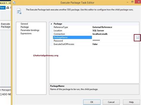 Execute Packages In Sql Server Ssis Execute Package Task