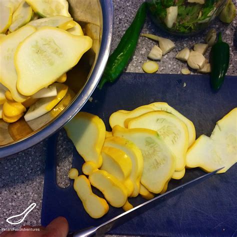 Summer Pickled Squash Peters Food Adventures