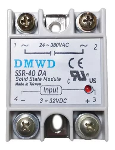 Relé 40a Dmwd Sólido 380v Ssr 40ampere Ssr 40da 32vdc Parcelamento sem juros