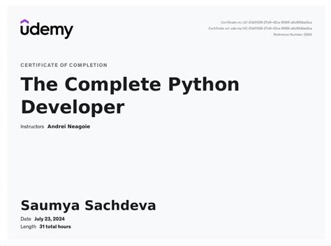 Saumya Sachdeva On Linkedin Hello Everyone Successfully Completed The Complete Python