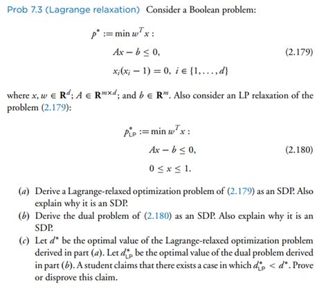 solved lagrange relaxation