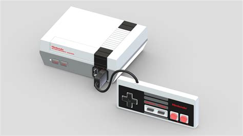 Nintendo Entertainment System Buy Royalty Free 3d Model By Frezzy Frezzy3d [a24fc82