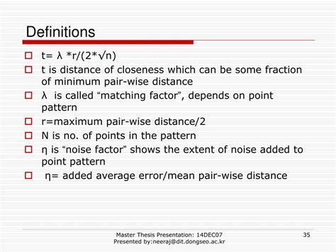 Ppt Pair Wise Distance Histogram Based Fingerprint Minutiae Matching
