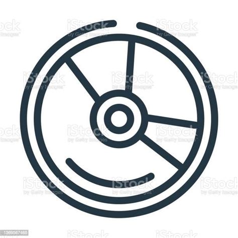 Dvd 디스크 얇은 라인 아이콘 디스크 음악 및 미디어 개념격리 개요 기호의 디스크 선형 아이콘입니다 웹 디자인 및 앱에 대한 벡터 그림 기호 요소입니다 0명에 대한 스톡