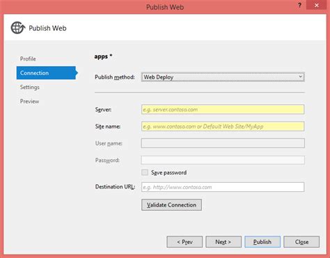 Deployment How To Configure Webdeploy Server For Direct Publishing From Visual Studio