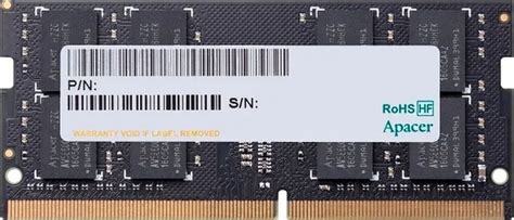 Модуль оперативной памяти Apacer Ddr4 3200 Мгц 1x16 ГБ Es 16g21 Psh купить по выгодной цене