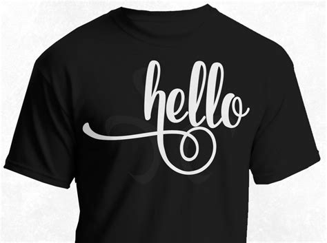 Hello SVG Clipart Design Cut File Southern Saying Greeting Png Instant Download For Cutting