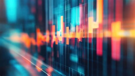 Abstract Stock Market Visualization Premium Ai Generated Image