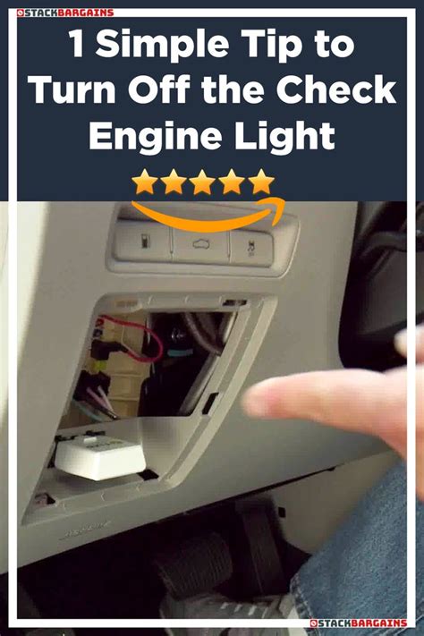 Simple Tip To Turn Off The Check Engine Light Turn Ons Engineering Turn Off