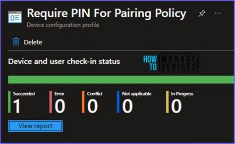 install intune require pin for pairing policy htmd blog