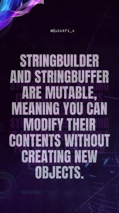 17100 String Vs Stringbuilder In Java Key Differences Explained Shorts Interview Youtube