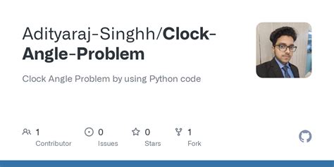 GitHub Adityaraj Singhh Clock Angle Problem Clock Angle Problem By