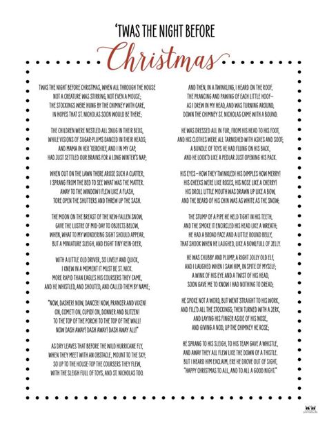 Twas The Night Before Christmas Artofit
