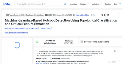 machine learning based hotspot detection using topological