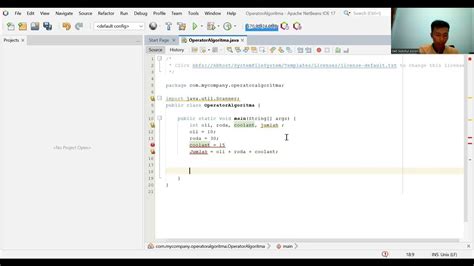 Netbeans Belajar Operator Algoritma Youtube